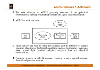 Micro Electro Mechanical Systems (MEMS) Class Materials - Lecture 03 | PPT