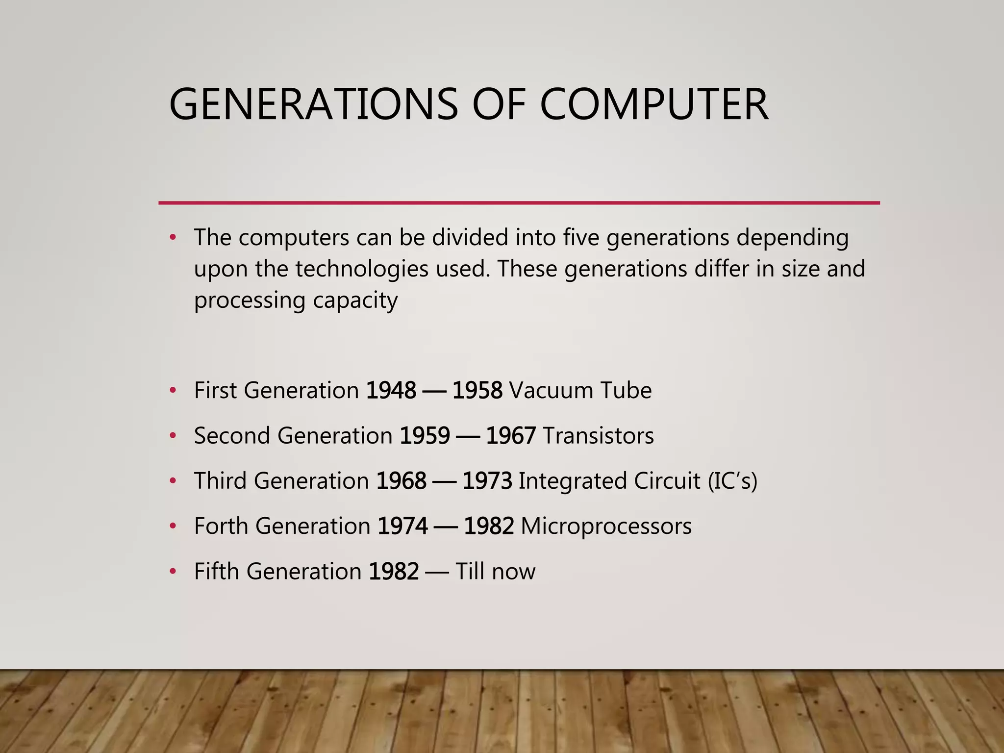 Generations of computer | PPTX