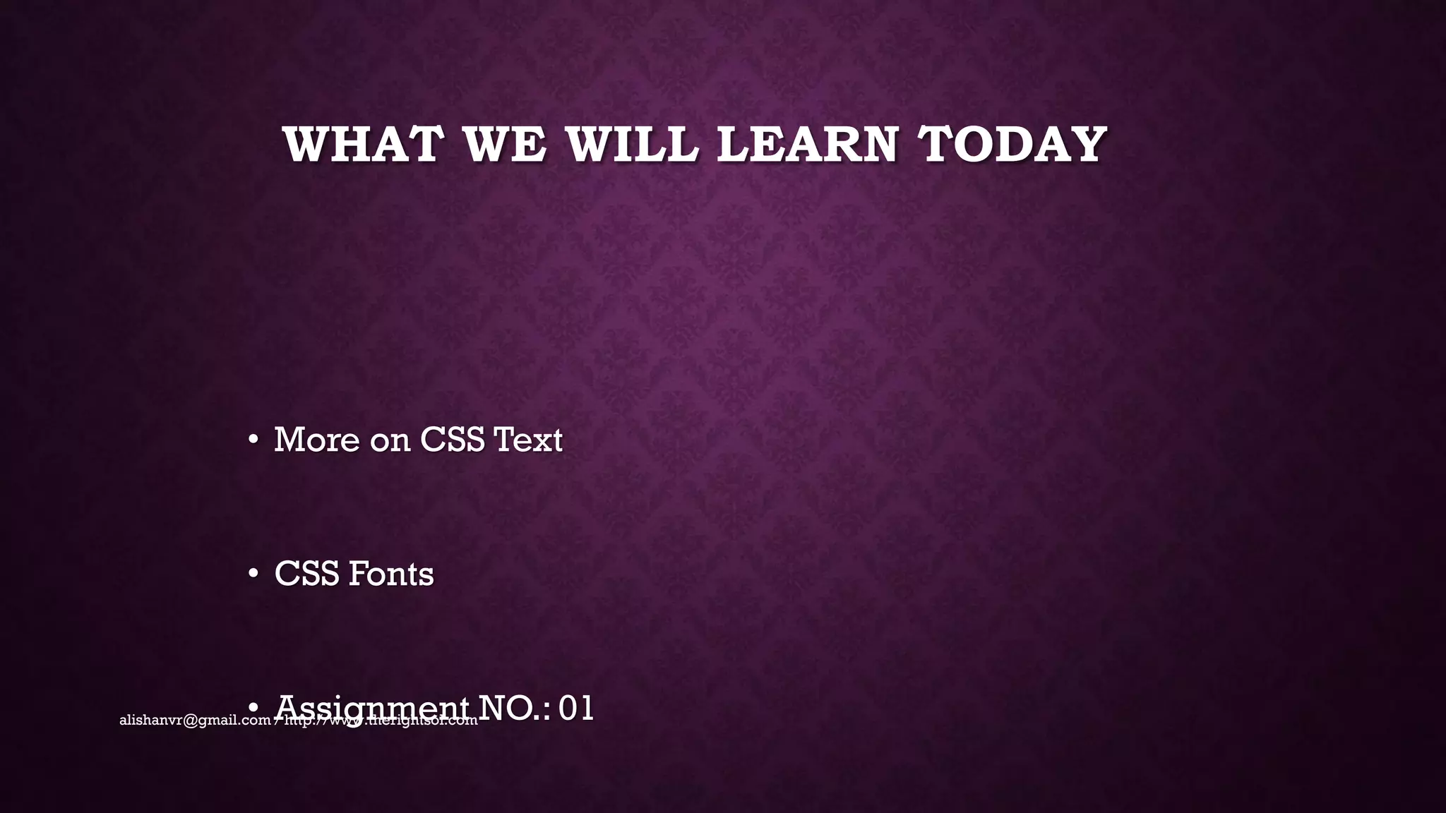 Advance Web Designing - Lecture 03 / 30 | PDF