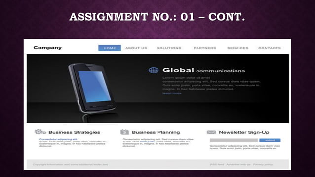 Advance Web Designing - Lecture 03 / 30 | PPT Advance Web Designing - Lecture 03 / 30 | PPT