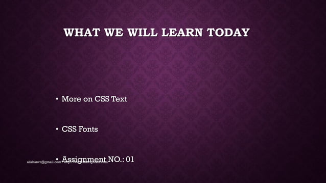 Advance Web Designing - Lecture 03 / 30 | PPT Advance Web Designing - Lecture 03 / 30 | PPT