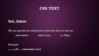 Advance Web Designing - Lecture 03 / 30 | PPT