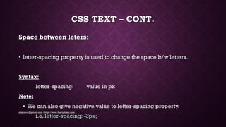 Advance Web Designing - Lecture 03 / 30 | PDF
