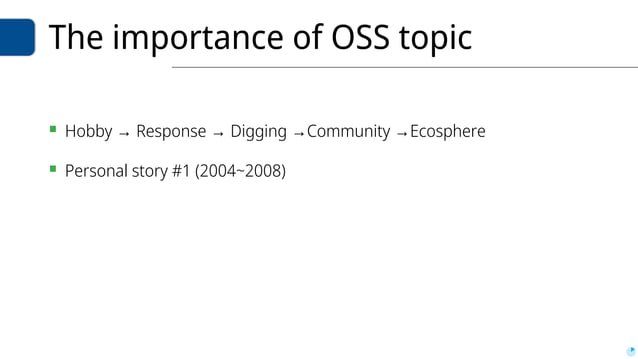 OSS SW Basics Lecture 03: Fundamental parts of open-source projects | PPT