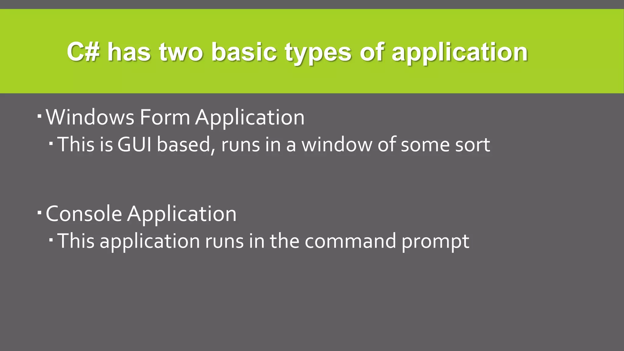 Introduction to C# Programming | PPTX