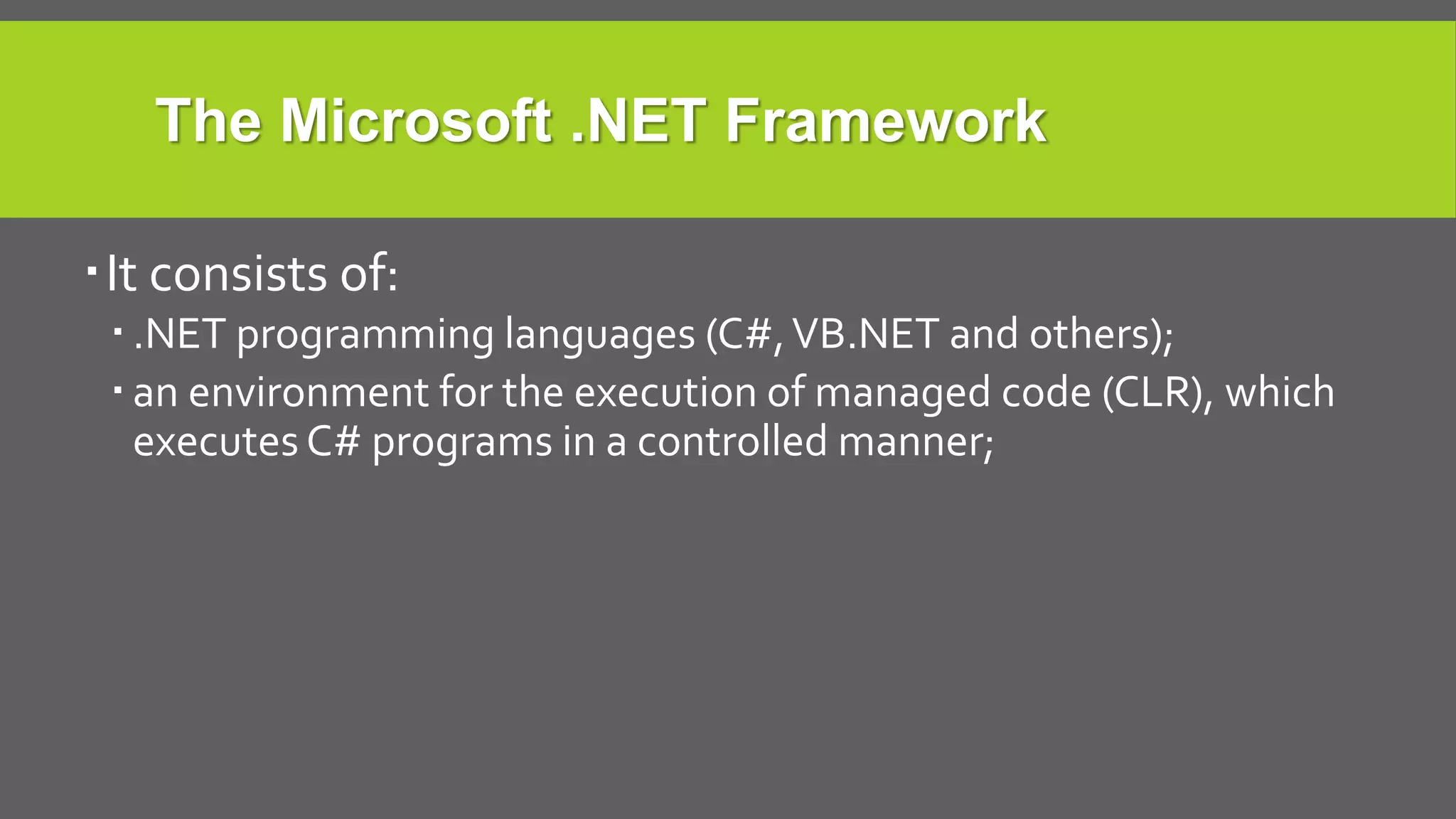 Introduction to C# Programming | PPTX