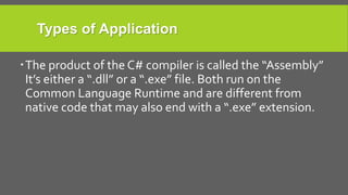 Introduction to C# Programming | PPTX