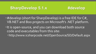 Introduction to C# Programming | PPTX