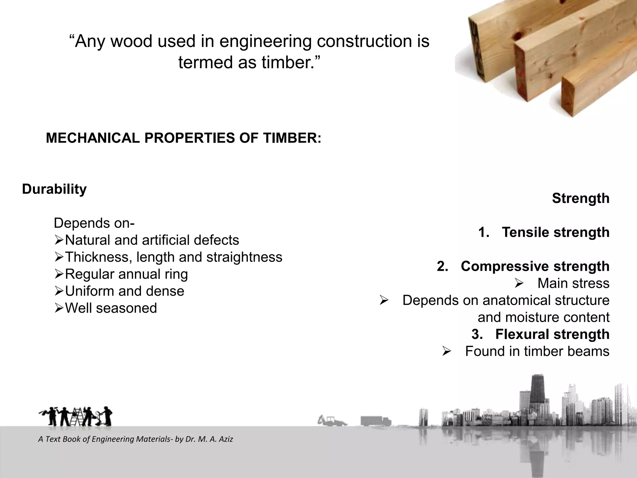 Timber as Building material | PPTX