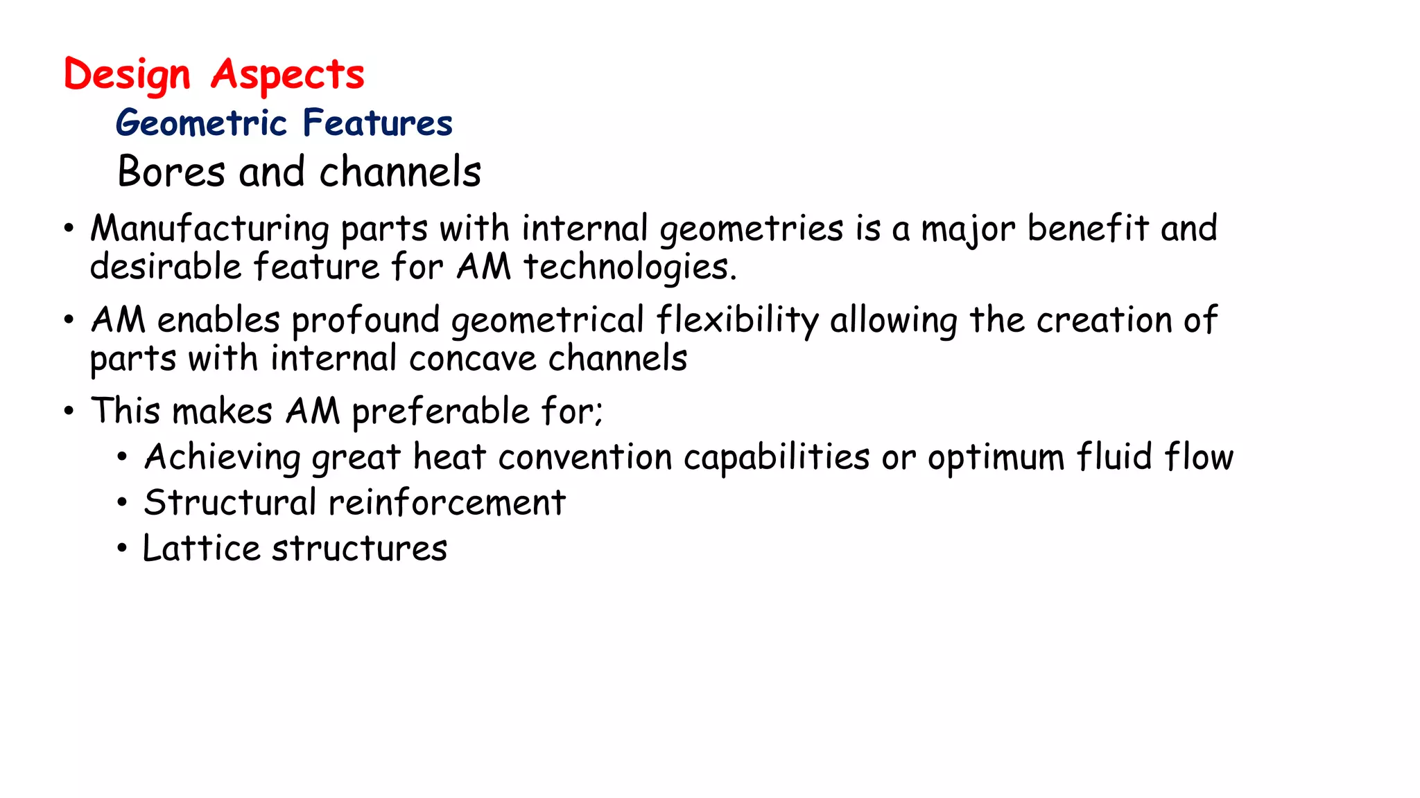 Lecture # 03 Design for Additive Manufacturing | PPTX
