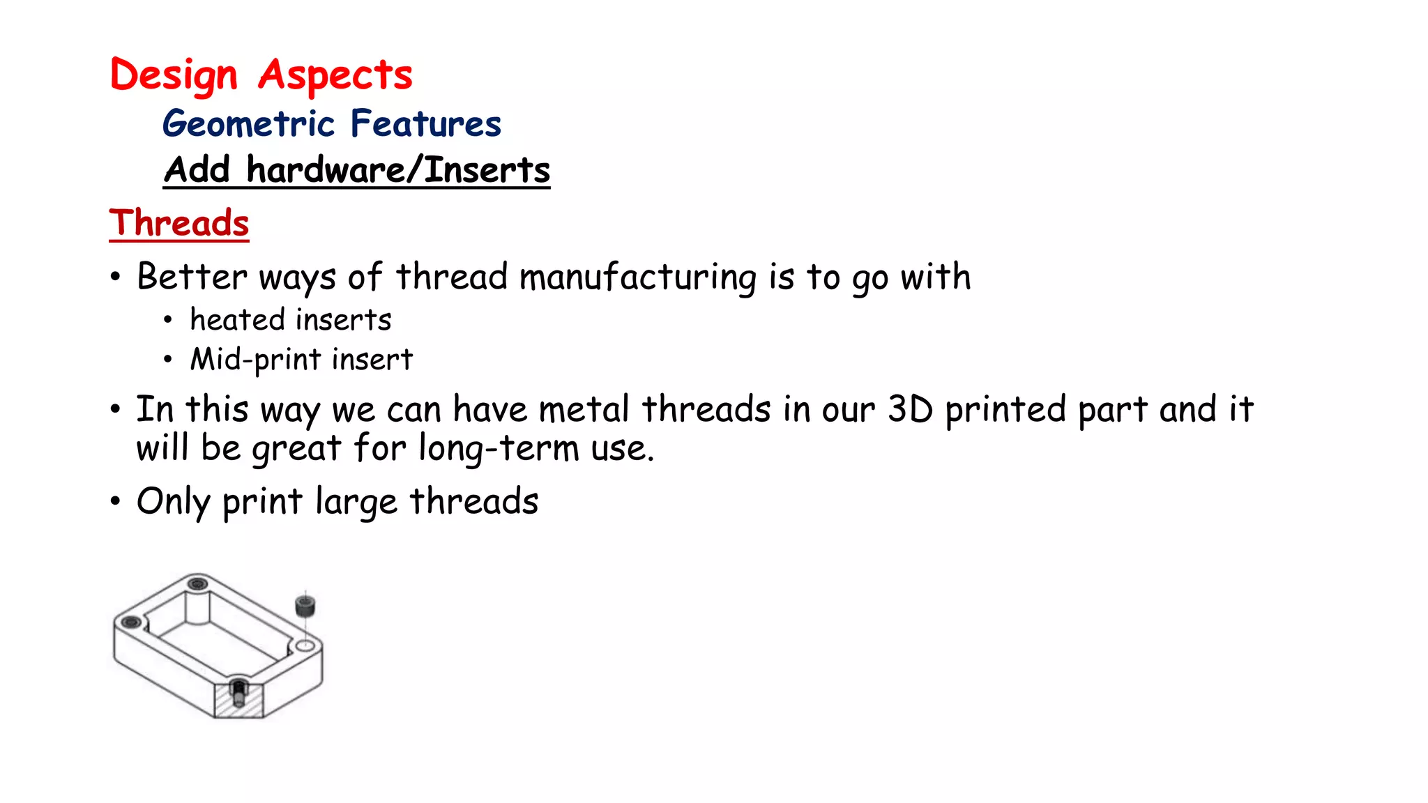 Lecture # 03 Design for Additive Manufacturing | PPTX
