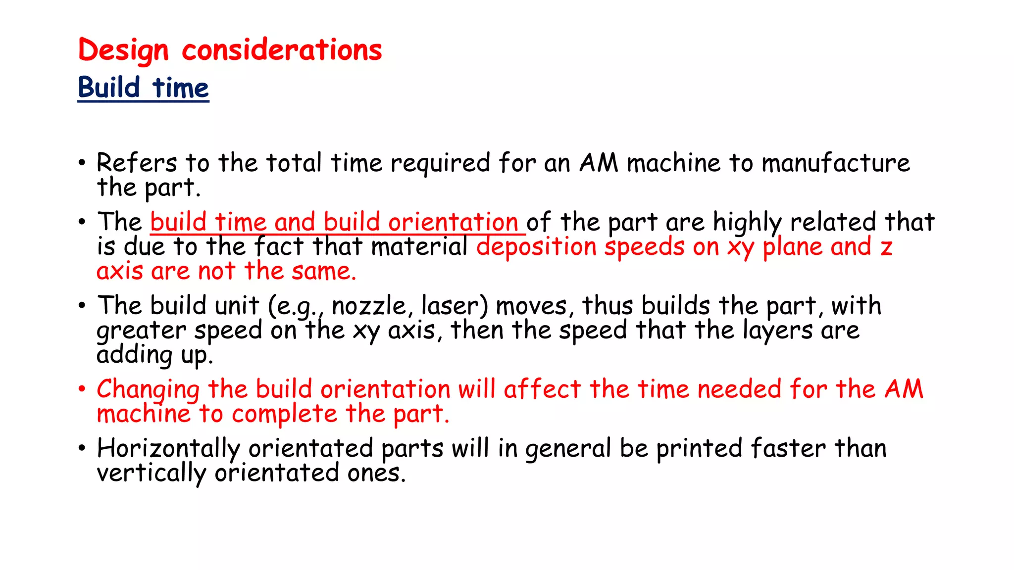 Lecture # 03 Design for Additive Manufacturing | PPTX