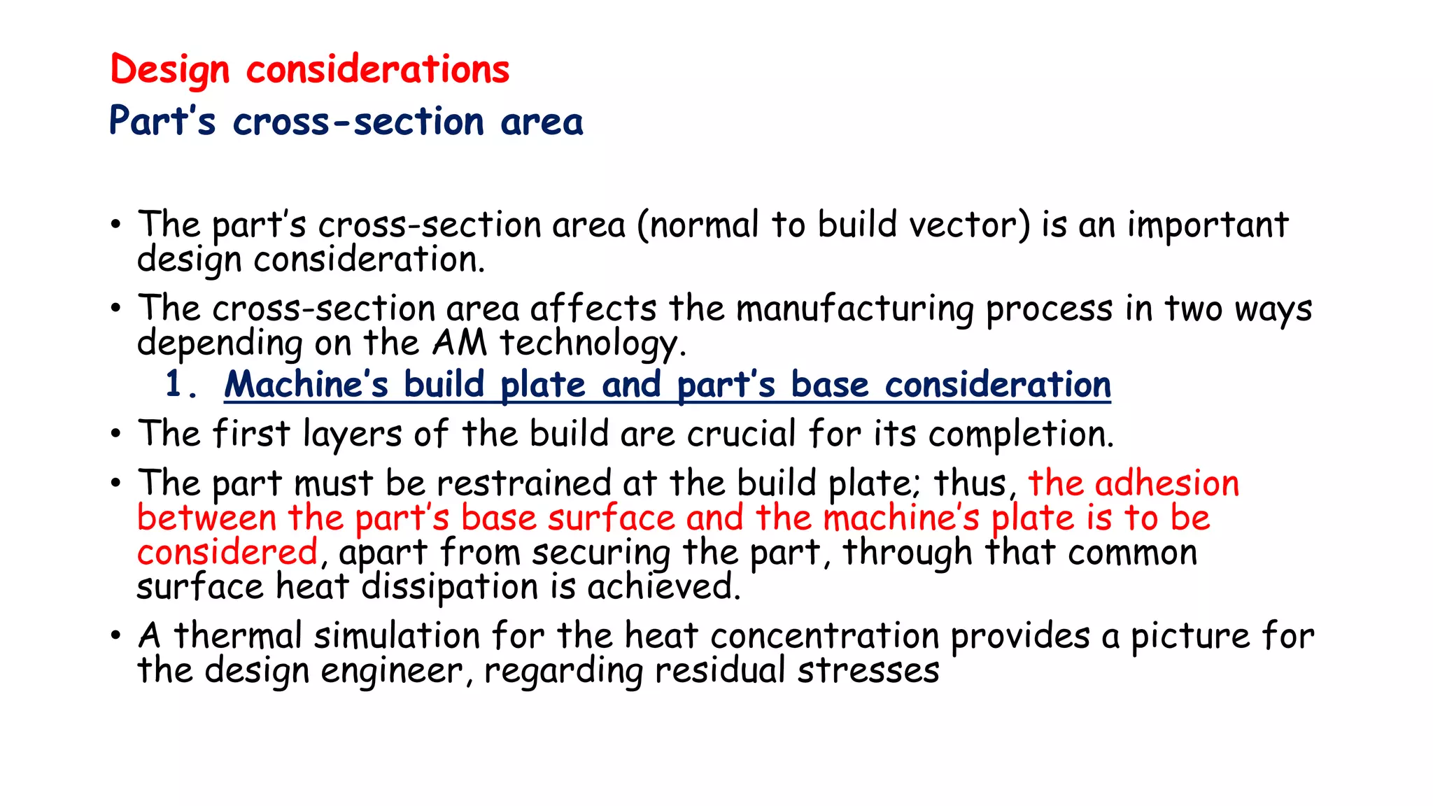 Lecture # 03 Design for Additive Manufacturing | PPTX