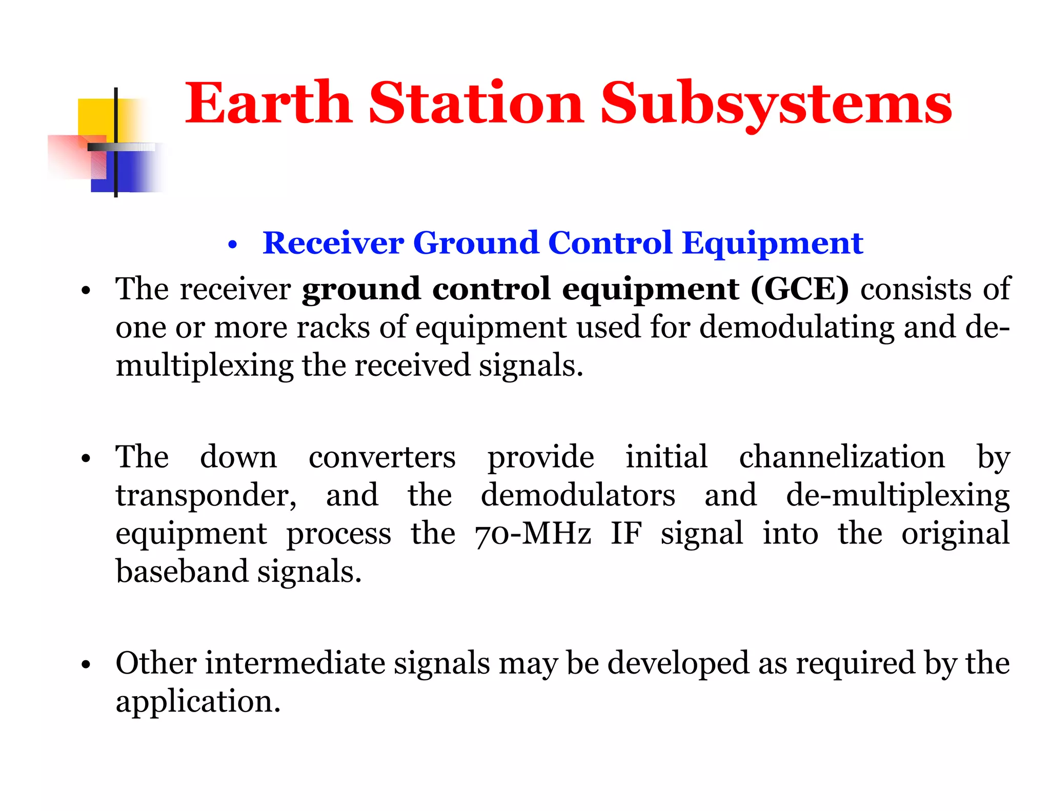Earth Station Subsystem | PPT