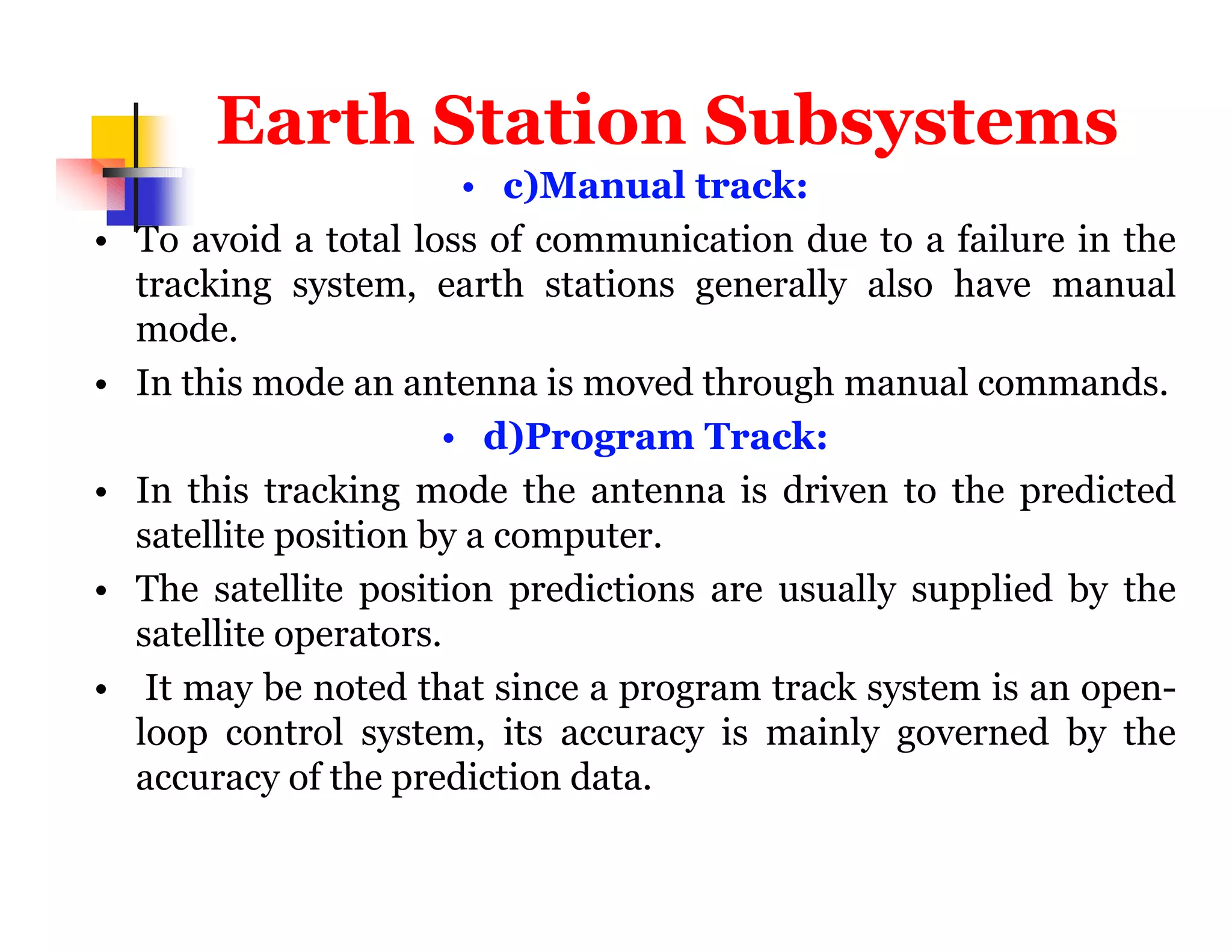 Earth Station Subsystem | PPT