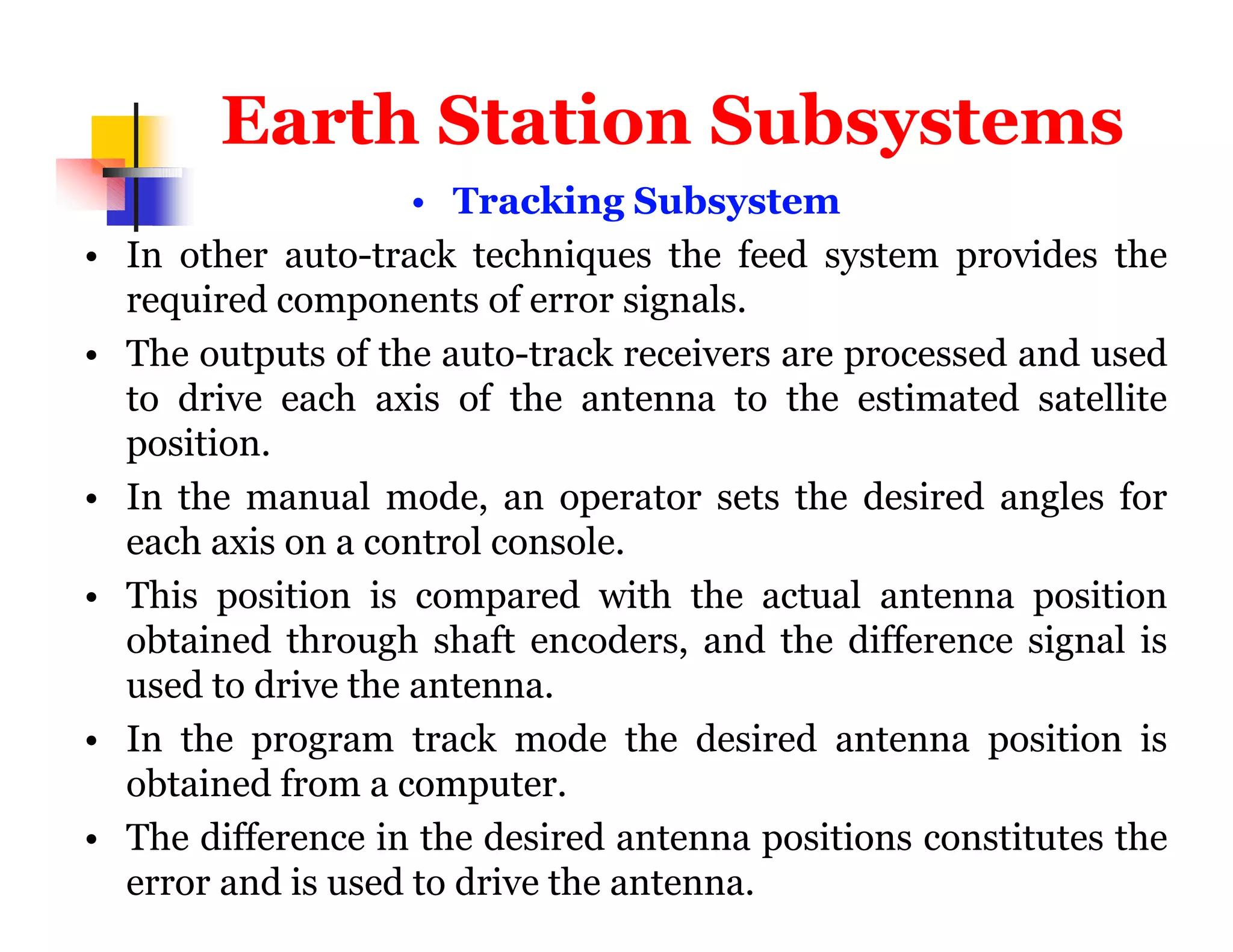 Earth Station Subsystem | PPT