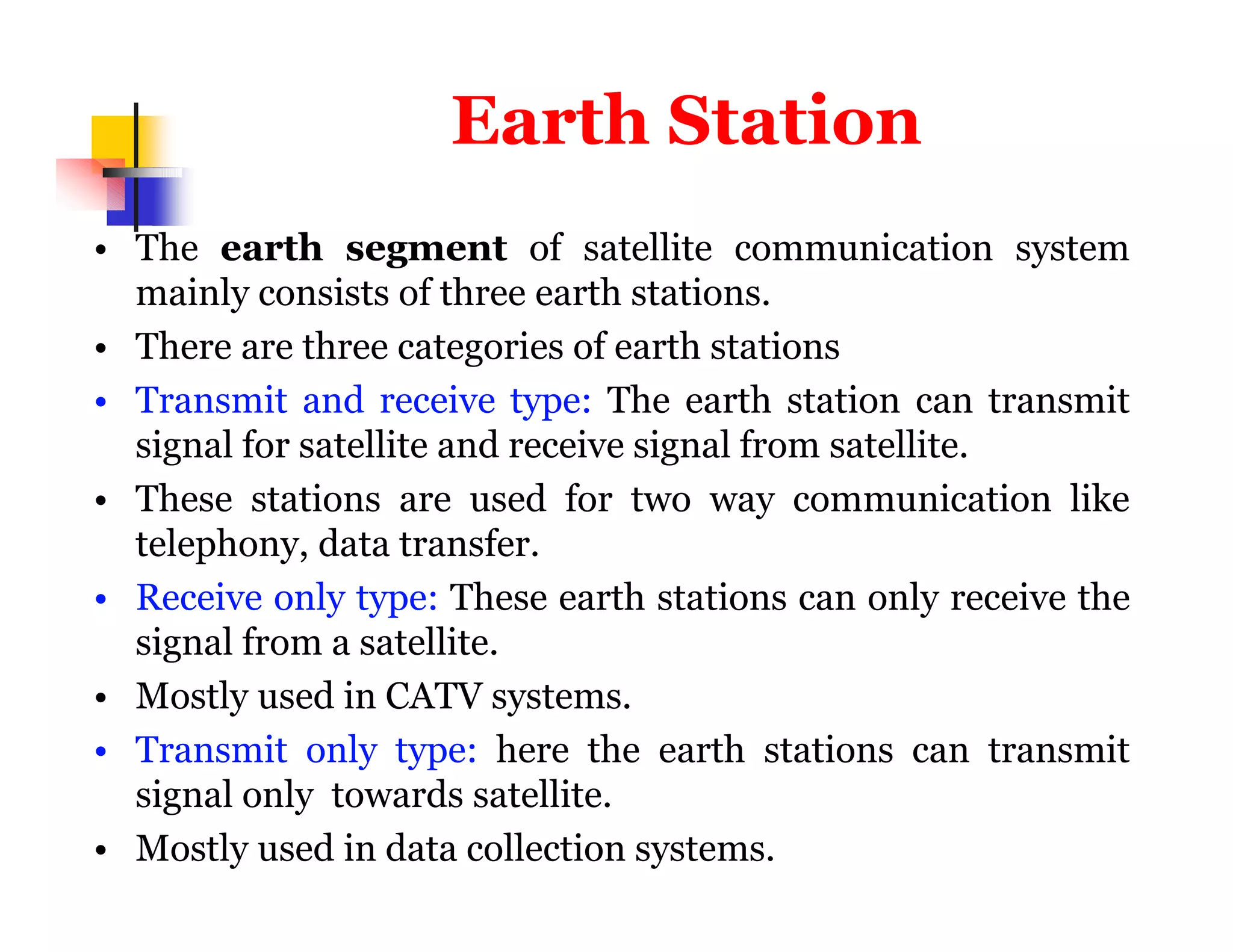 Earth Station Subsystem | PPT