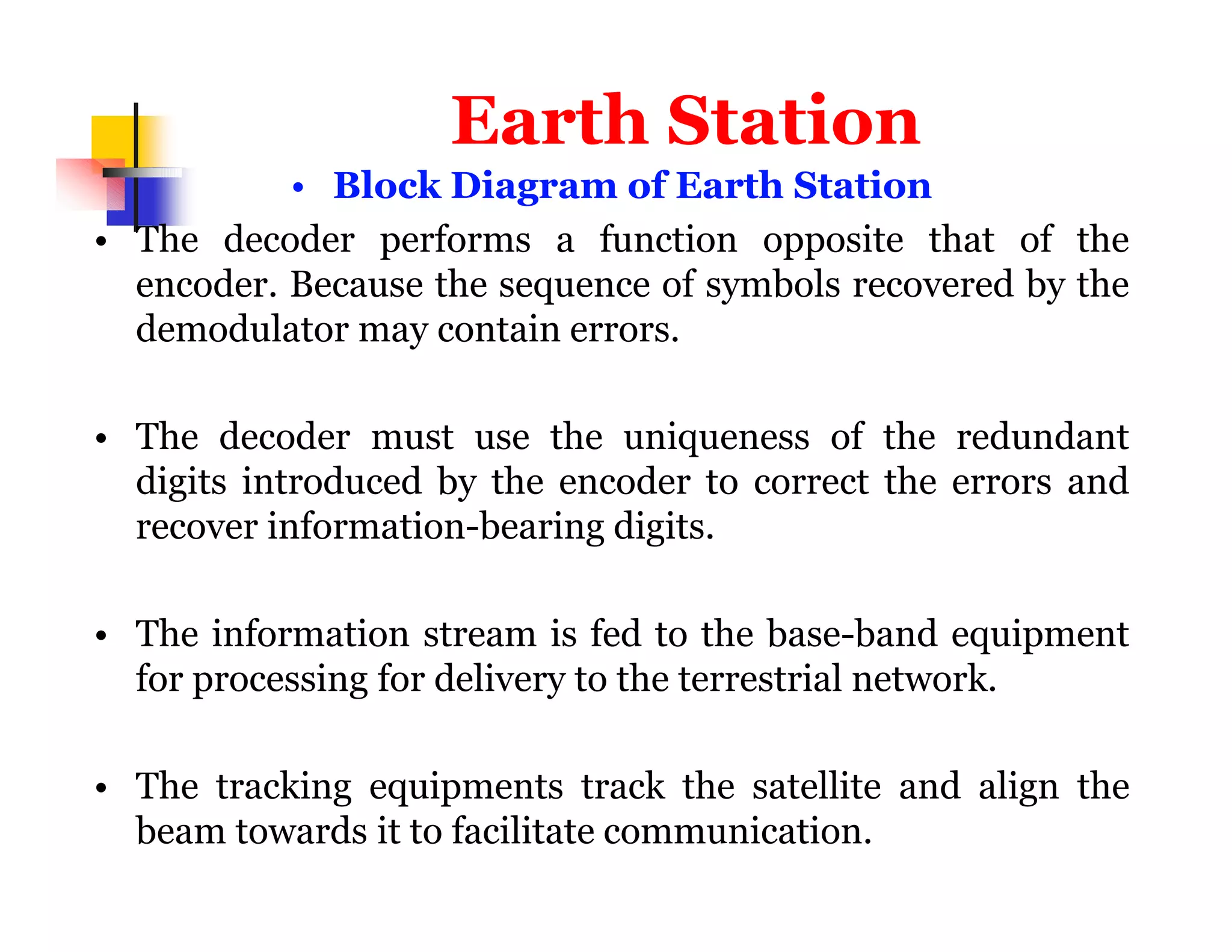 Earth Station Subsystem | PPT