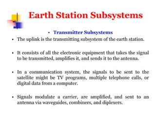 Earth Station Subsystem | PPT