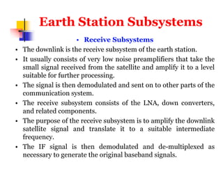 Earth Station Subsystem | PPT