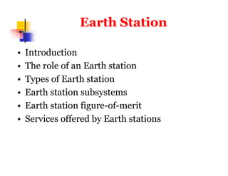 Earth Station Subsystem | PPT