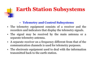 Earth Station Subsystem | PPT