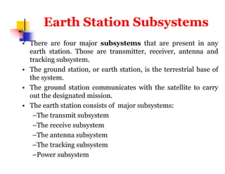 Earth Station Subsystem | PPT
