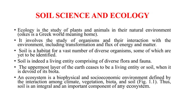 Importance of Soil Physics | PPTX | Environment | Science