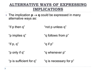 Laws of Logic in Discrete Structures and their applications | PPTX