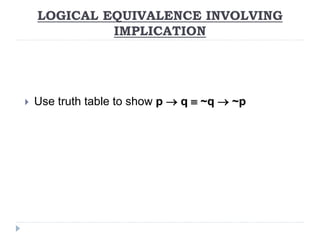 Laws of Logic in Discrete Structures and their applications | PPTX