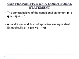 Laws of Logic in Discrete Structures and their applications | PPTX
