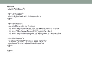 Lecture 03 HTML&CSS Part 2 | PPTX