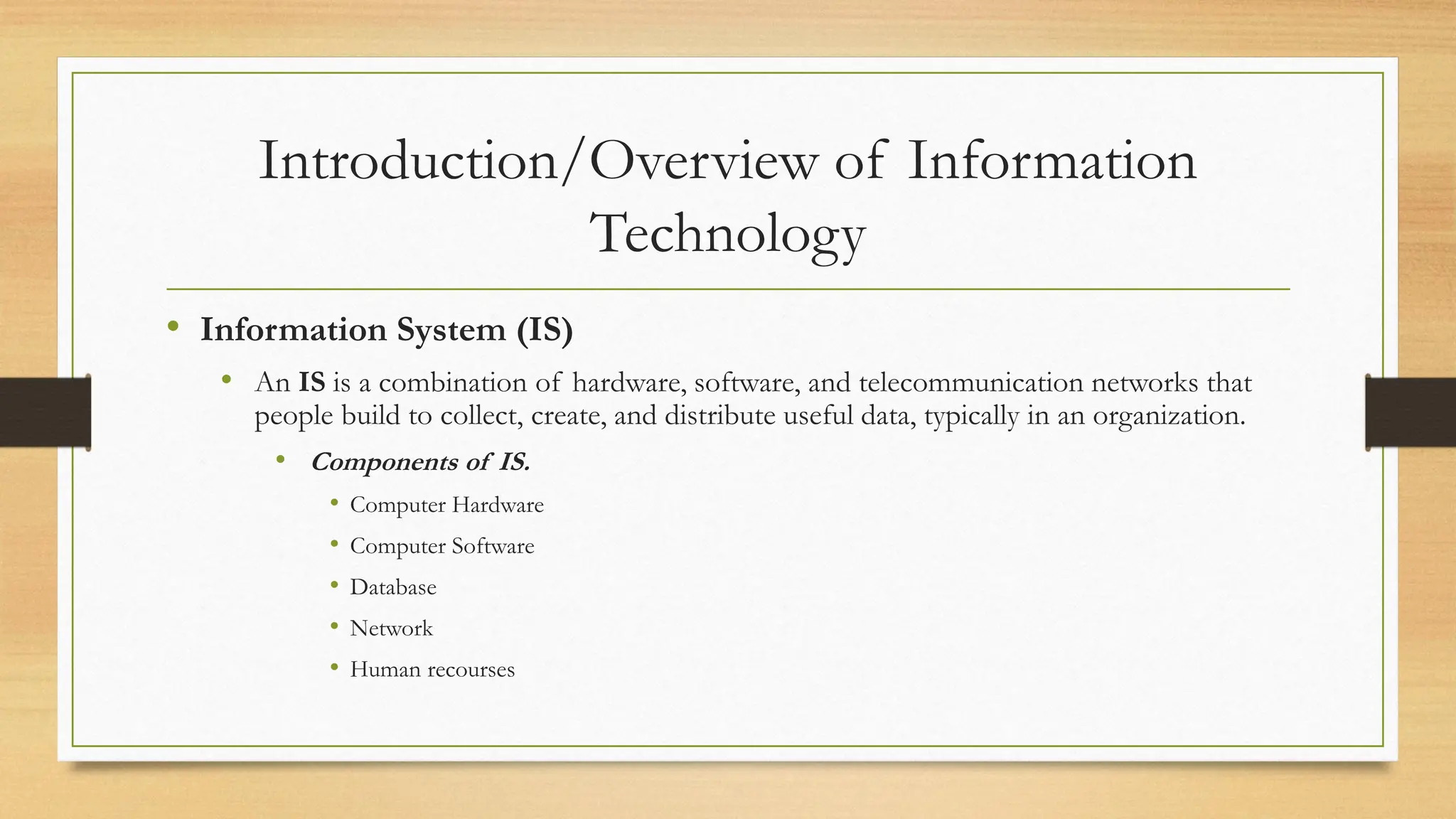Lecture 03-Information System and types with | PPT