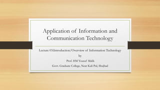 Lecture 03-Information System and types with | PPT