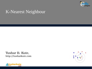 Lecture03 - K-Nearest-Neighbor Machine learning | PPT