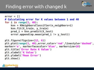 Lecture03 - K-Nearest-Neighbor Machine learning | PPT