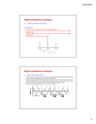 Lecture 03-Digital modulation techniques | PDF