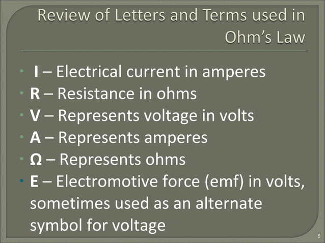 ohm's law and circuits | PPT | Physics | Science
