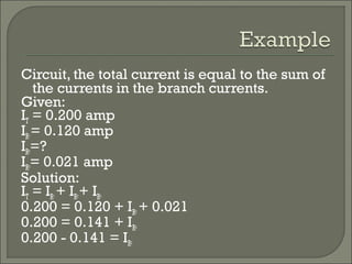 ohm's law and circuits | PPT