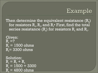 ohm's law and circuits | PPT