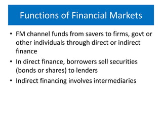 Overview of financial system and structure slides ppt | PPT