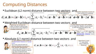 Lecture 03 - Supervised Learning by Computing Distances - Plain.pptx