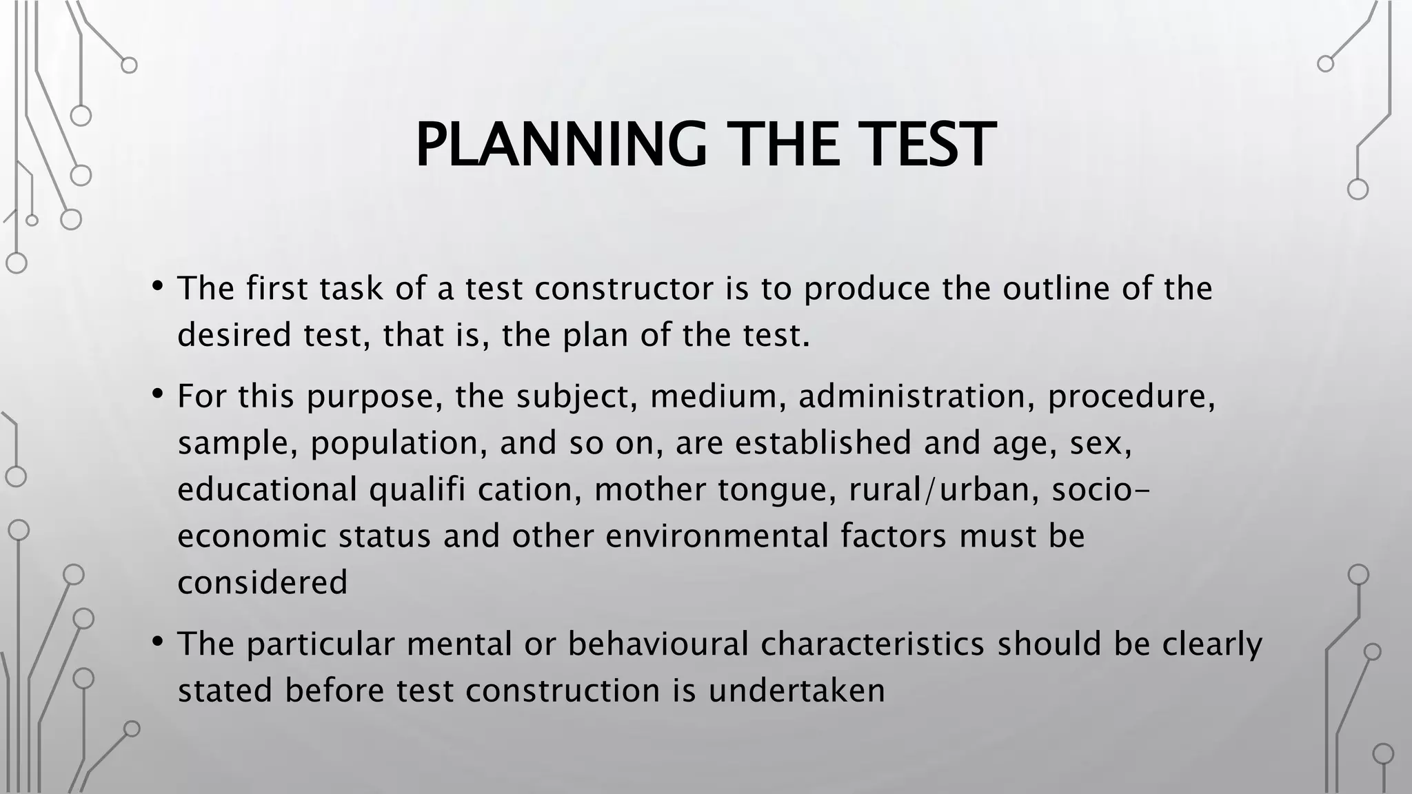 Test construction | PPT