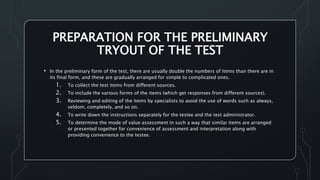 Test construction | PPT