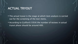 Test construction | PPT