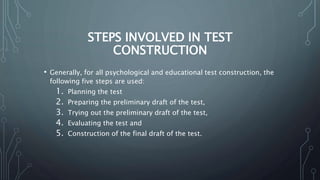 Test construction | PPT