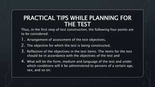 Test construction | PPT