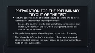 Test construction | PPT