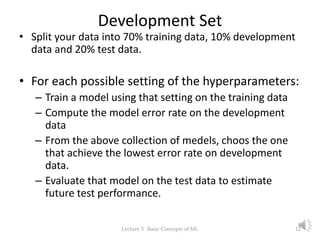 Lecture 3: Basic Concepts of Machine Learning - Induction & Evaluation | PDF | Web Development ...