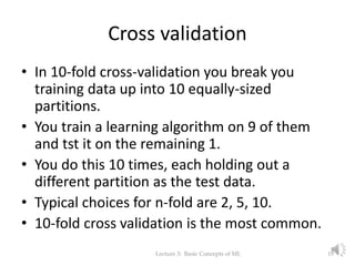 Lecture 3: Basic Concepts of Machine Learning - Induction & Evaluation | PDF | Web Development ...